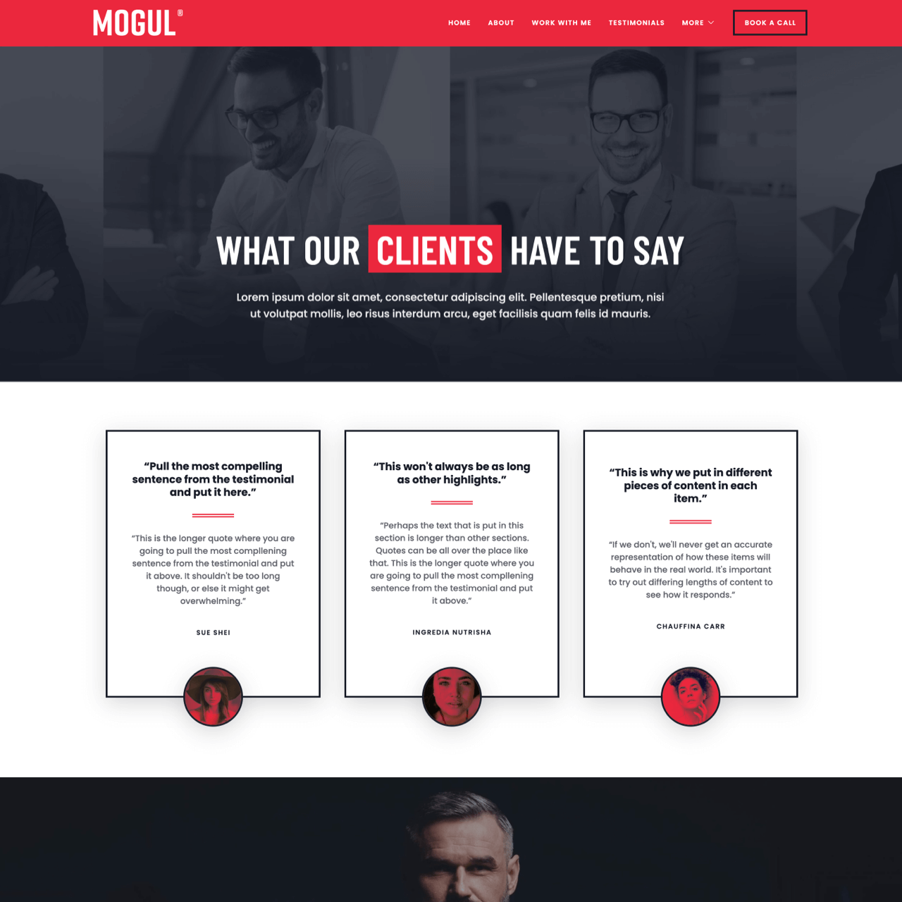 Testimonials - The Mogul