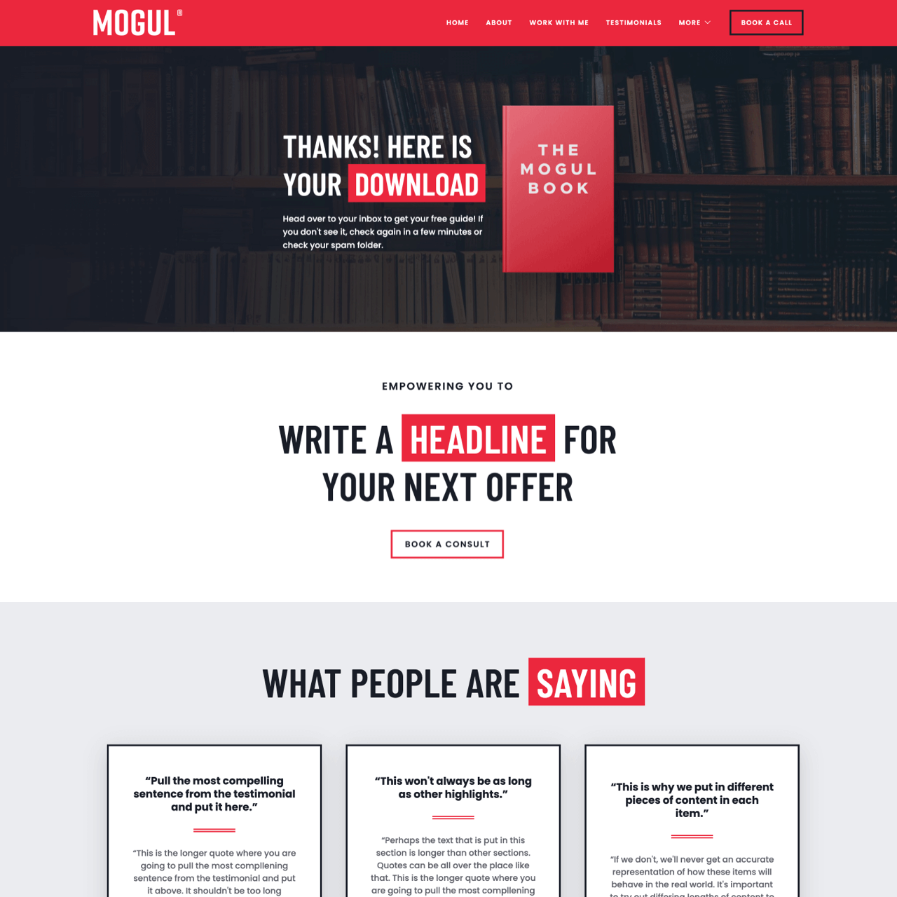 Thank You (Download) - The Mogul