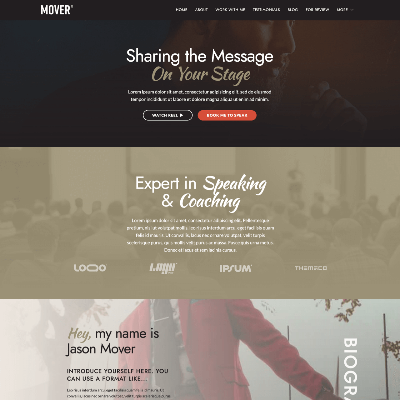 Speaking - The Mover